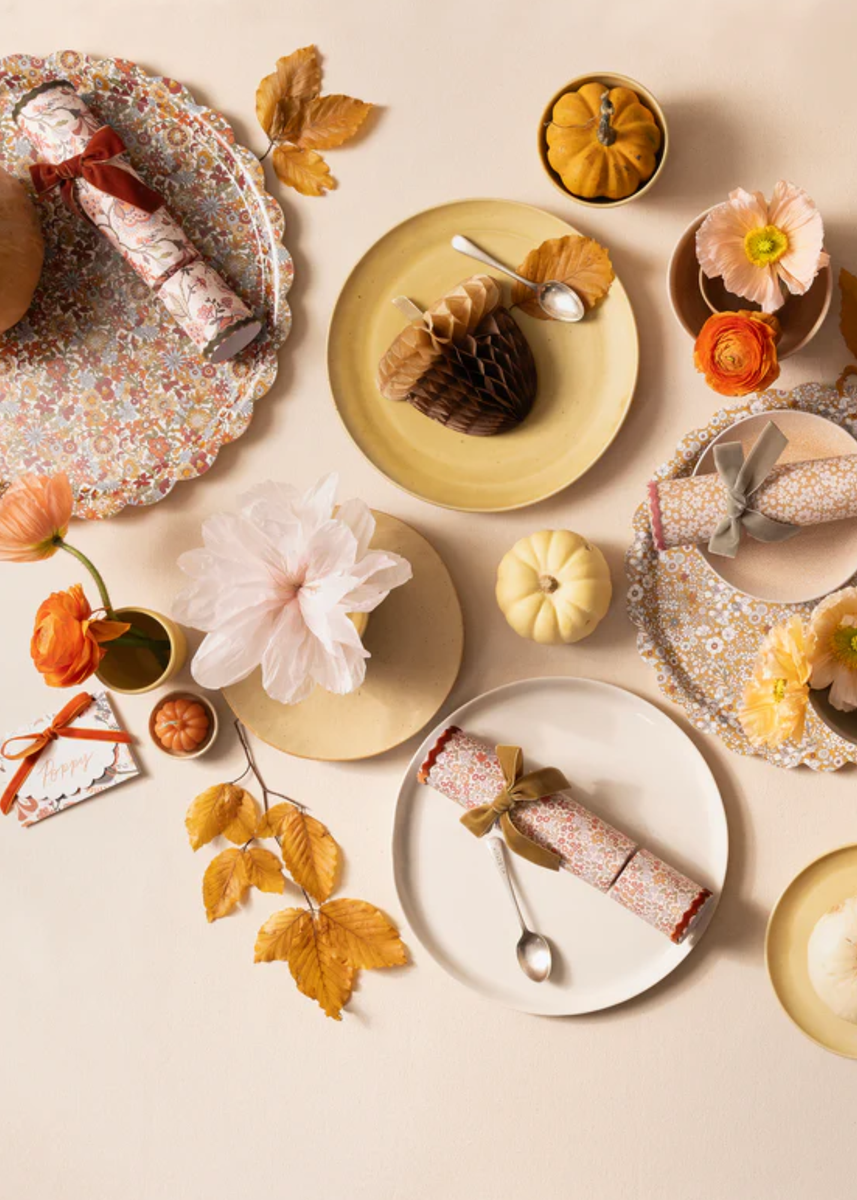 Meri Meri x Liberty Velvet Bow Fall Crackers Box Set | European décor ...