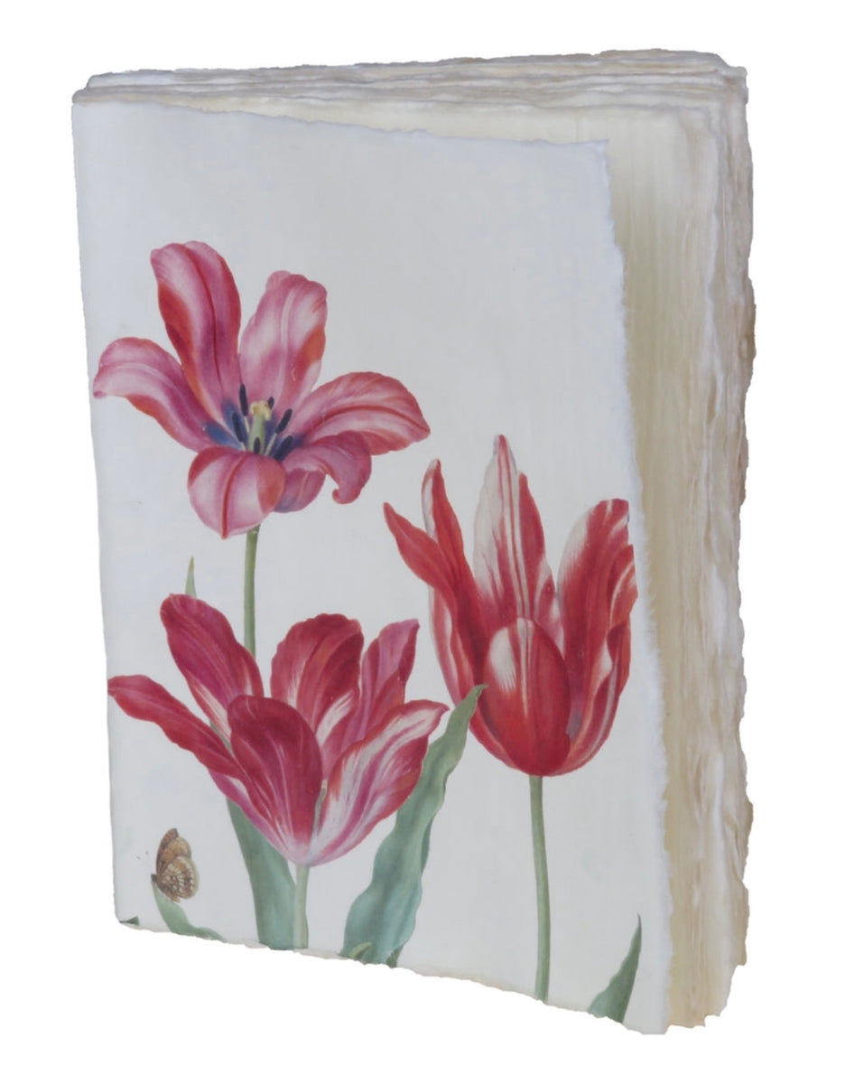 Triple Tulip Parchment Paper Notebook | European décor for the modern ...