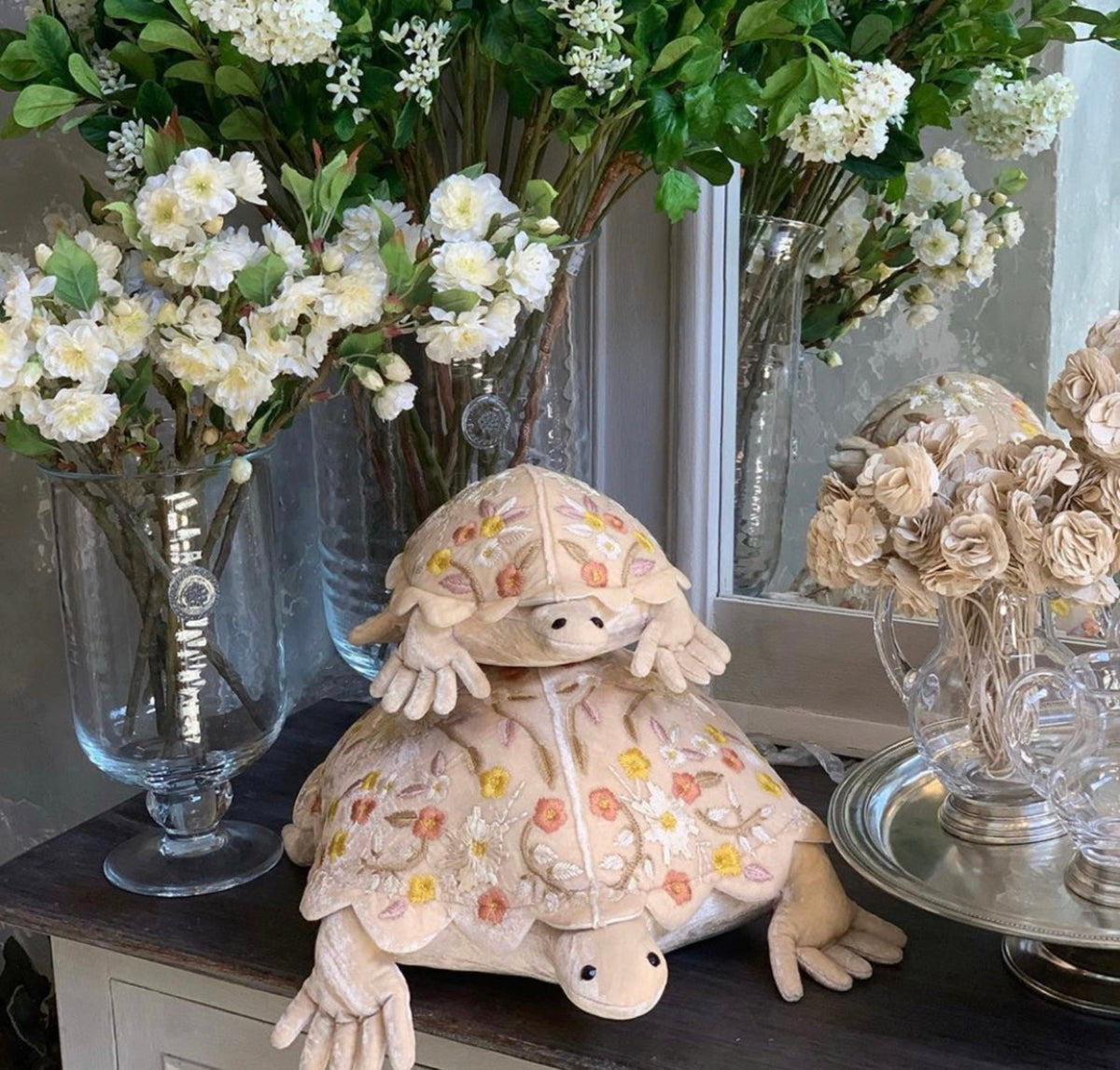 Czarina Silk Velvet Turtle in Cashmere | European décor for the modern ...