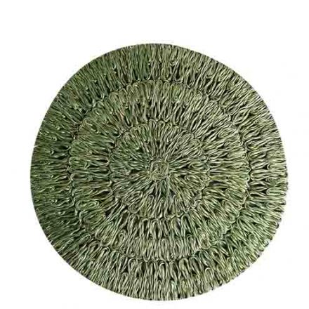 Large Woven Abaca Underplate in Verde | European décor for the modern ...