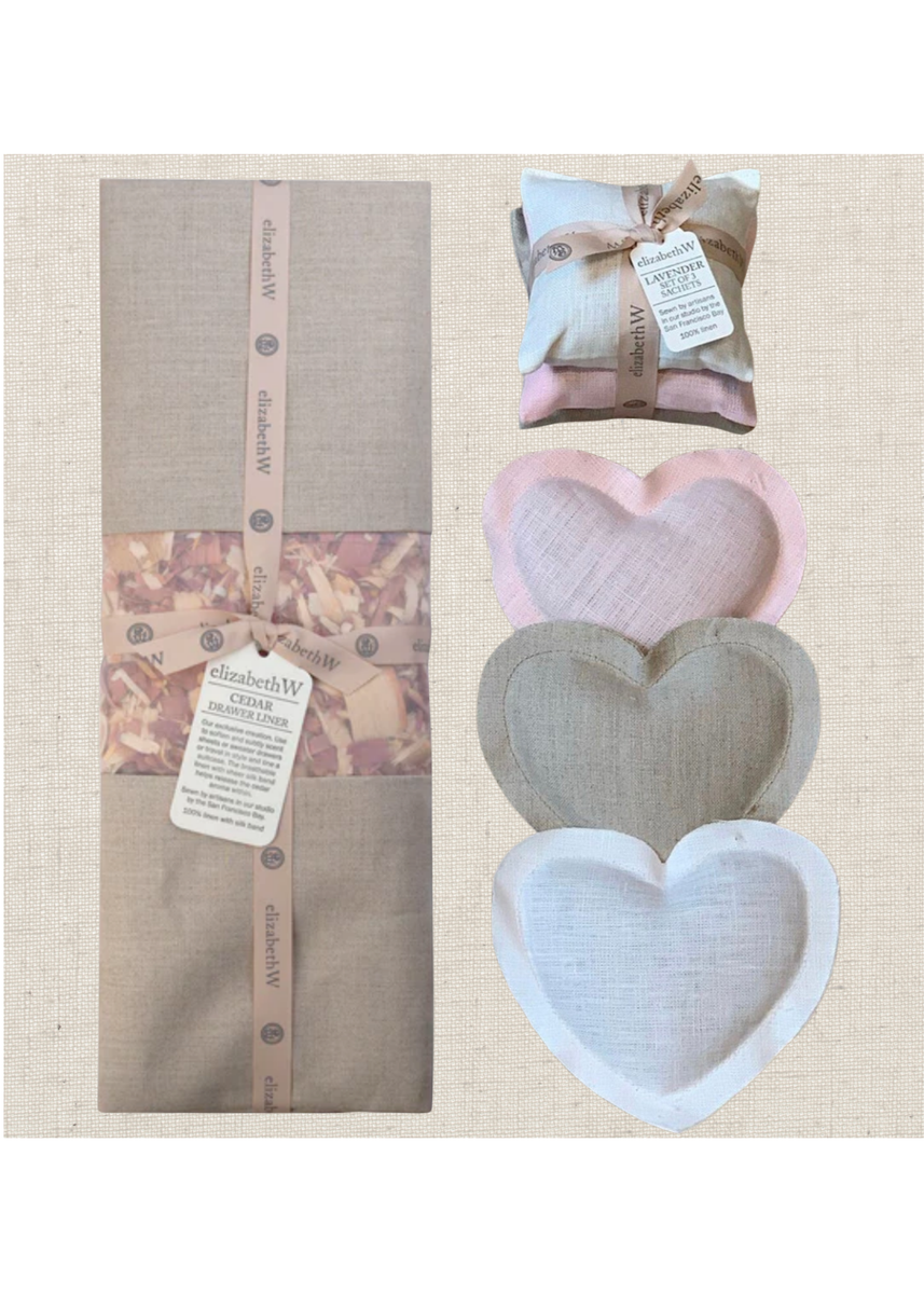 Cedar Scented Linen Drawer Liner in Natural | European décor for the ...