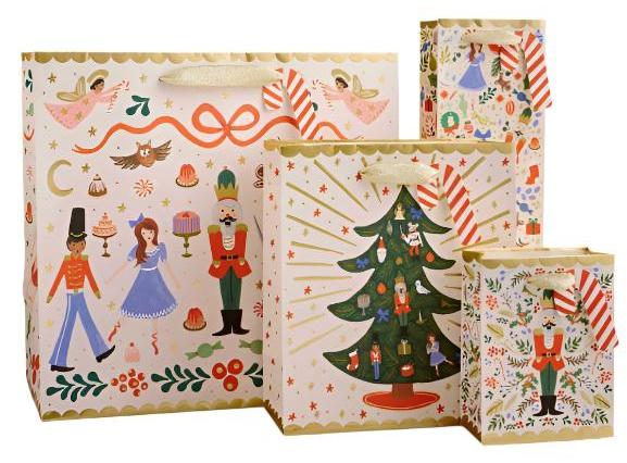 Nutcracker Sweets Large Illustrated Holiday Gift Bag | European décor ...